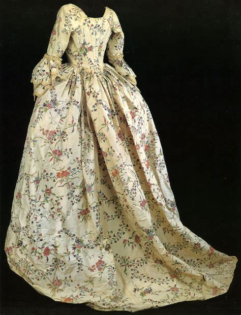 1780s Gown 1780s Dress French Rococo Revival Floral Gown 1790s Dress