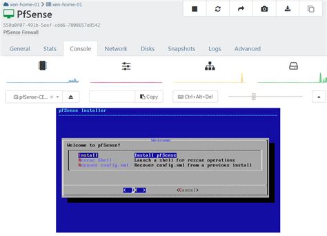 how to install pfsense in a vm