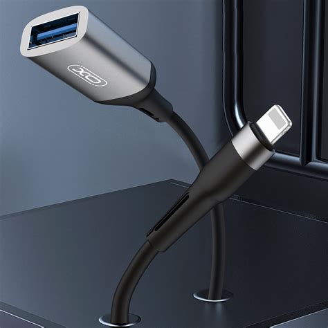 Купить Переходник Lightning на Usb для подключения флешек Female Adapter Xo 15 см Usb2 0 Otg