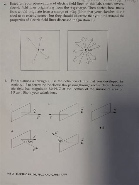 Electric Field Diagram Worksheet