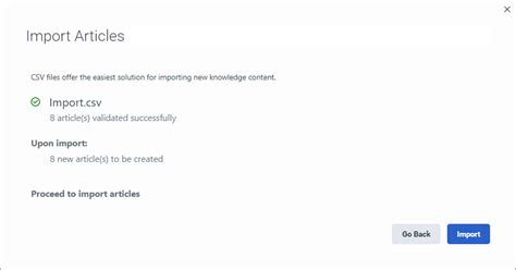 Import Or Export Articles In A Knowledge Base V Genesys Cloud Resource Center