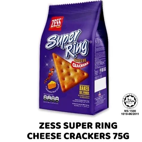 Zess Super Ring Cheese Crackers 75g Shopee Malaysia