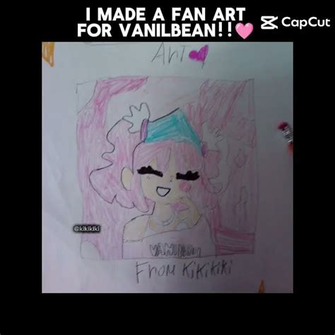 I Made A Fan Art Of Vanilbean 🩷 I Hope She Sees This Vanilbean