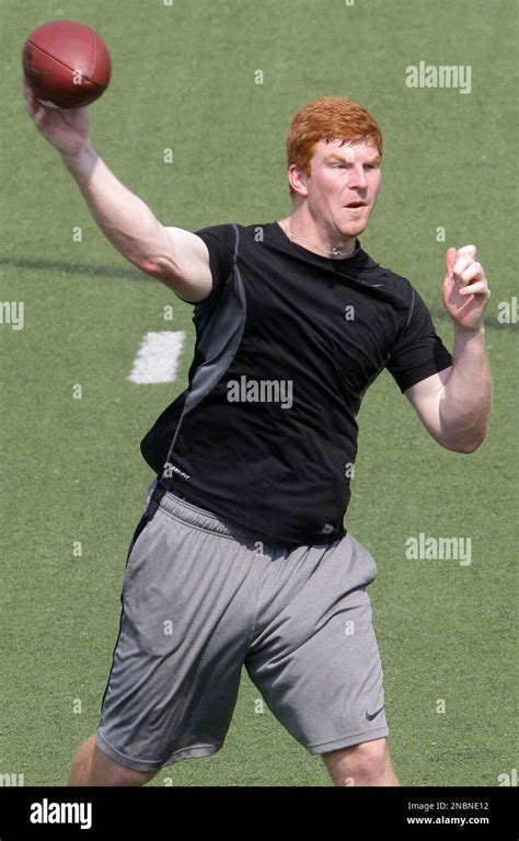 Cincinnati Bengals Rookie Quarterback Andy Dalton Throws A Pass During