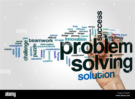 Problem Solving Word Cloud Concept Stock Photo Alamy