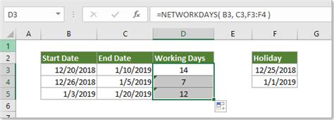 Cómo usar la función DIAS LAB en Excel