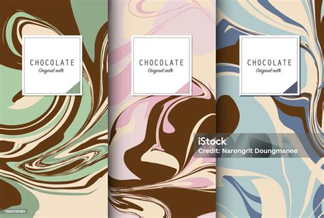 초콜릿 바 포장 세트 포장라벨 패턴이 있는 트렌디한 럭셔리 제품 브랜드 템플릿 개체 그룹에 대한 스톡 벡터 아트 및 기타 이미지 개체 그룹 곡선 관광 Istock