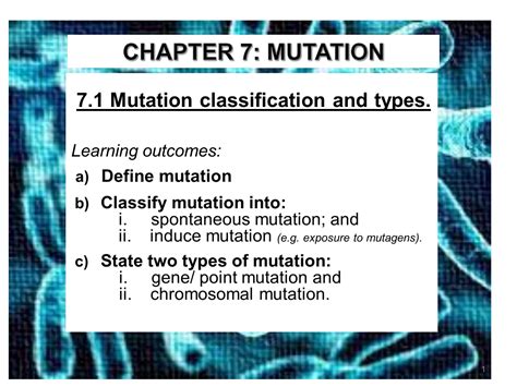 Induced Mutation Induced Mutation
