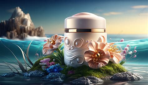 스킨 케어 제품 해양 배경 스킨 케어 제품 배경 바탕 배경 일러스트 및 사진 무료 다운로드 Pngtree