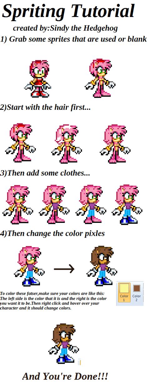 Spriting Tutorial By AquaAurora On DeviantArt