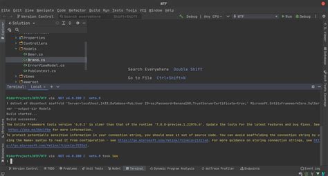 Net Dbcontext Scaffold Ouput Dir Not Working As Expected In Linux