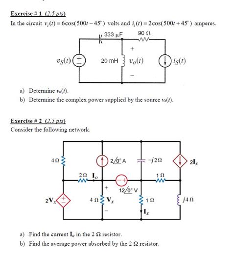 Solved Exercise Pts Given The Network Shown Chegg Com