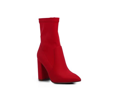 Ankle Lycra Block Heeled Boots Rag Company Wholesale