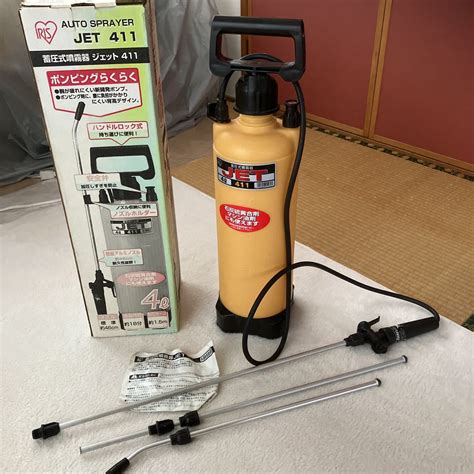 【傷や汚れあり】アイリスオーヤマ 蓄圧式噴霧器 ジェット Jet 411 農薬散布 ガーデニング 【中古品】の落札情報詳細 ヤフオク落札