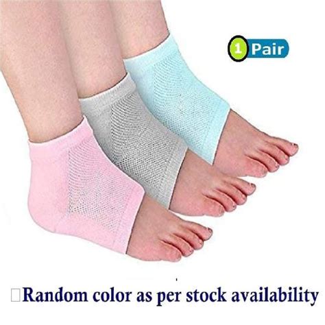 Buy Dj Finder Heel Pain Relief Silicone Gel Heel Socks Anti Crack Heel