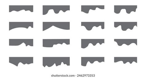Website Border Web Page Divider Shapes Stock Vector Royalty Free