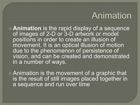 5 Multimedia Elements Animation Pptx Computer Animation Computer Software And Applications