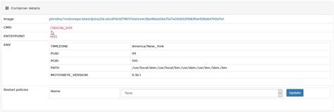 Motioneye Container Standardinitlinuxgo219 Exec User Process Caused Exec Format Error