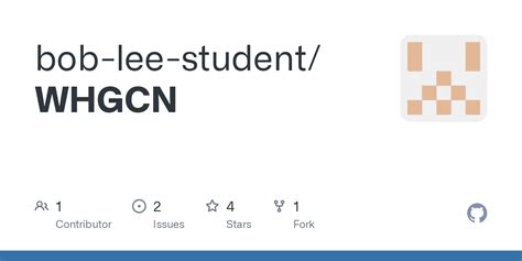 Github Bob Lee Student Whgcn