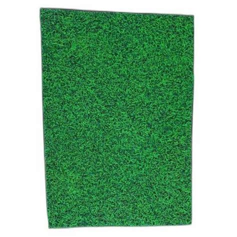Plain Double Colormono Polypropylene Rectangle Artificial Grass Mat