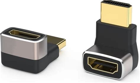 Qost Hdmi Adapter 90 Graden 8k Male Naar Female Haaks Naar