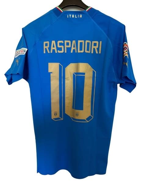 Maglia Gara Raspadori Ungheria Vs Italia 2022 CharityStars