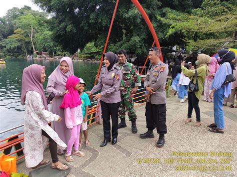 Kehadiran Polri TNI Di Obyek Wisata Situ Cipanten Berikan Rasa Aman Dan