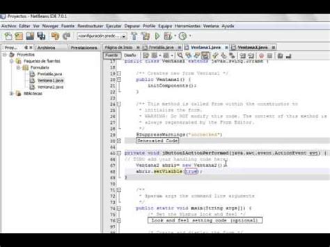 Abrir Un Jframe Formulario Desde Otro En Netbeans YouTube