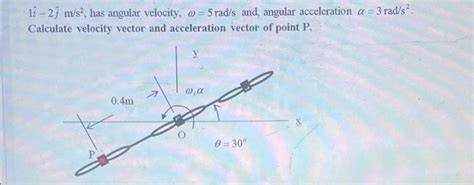 Solved 1i−2j Ms2 Has Angular Velocity ω5rads And