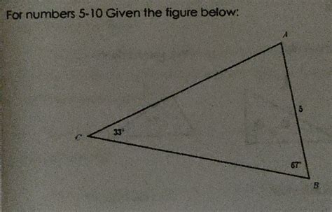 solved for numbers 5 10 given the figure below [geometry]