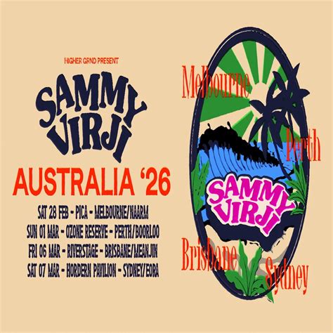 Sammy Virji 2026 Announces Biggest Australian Tour Yet