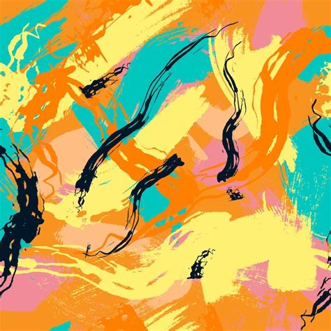 Abstrato sem costura padrão em grunge Vetor Premium