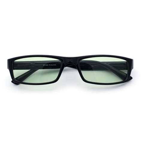 Mens Hippie Pimp Color Lens Narrow Rectangular Black Frame Sunglasses