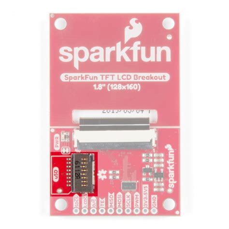 Tft Lcd Breakout 18in 128x160 Hookup Guide Sparkfun Learn