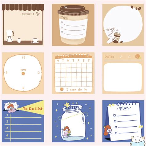 กระดาษโน๊ต วางแผนน่ารัก ️ Cute Plan 30 แผ่น Notepad Memopad Mimisplan
