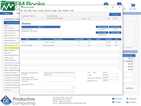 FM Books Connector Online FileMaker To QBO Productive Computing