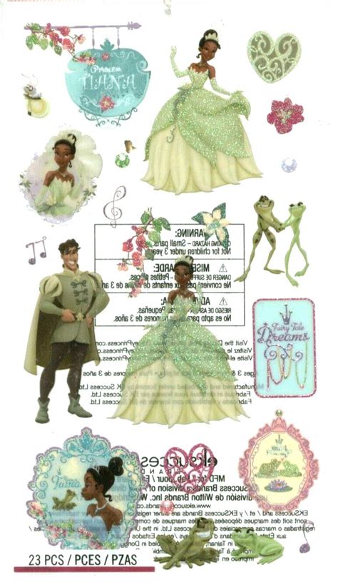 Disney Princess Frog Tiana Naveen Orleans Bayou Voodoo Stickers