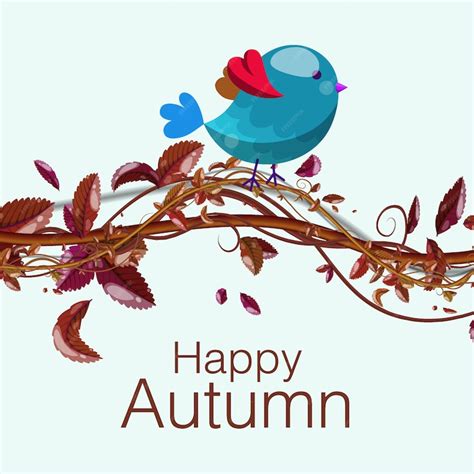 Premium Vector Autumn Background Design