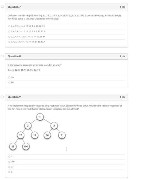 Solved Construct The Min Heap By Inserting Chegg Com