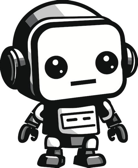 Premium Vector Gizmo Gladiator A Miniature Robot Emblem Cosmic