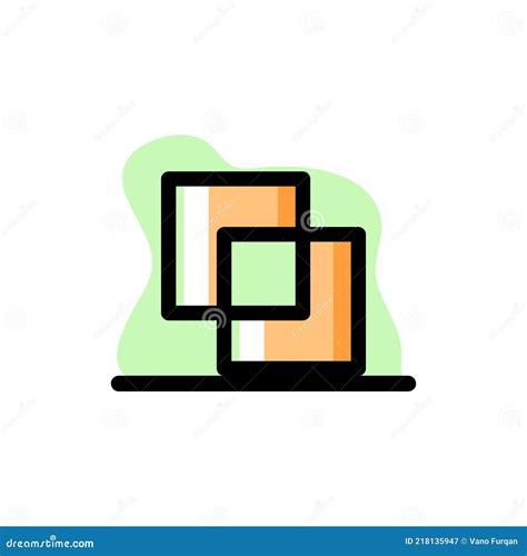 Pathfinder Exclude Conceptual Icon Vector Illustration Design Stock