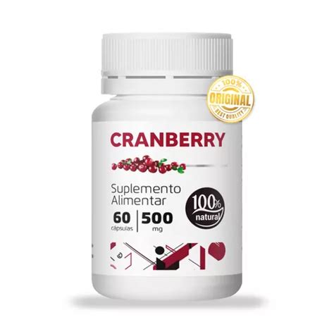 Cranberry 500mg 60 Cápsulas Gecap Trato Urinário Sabor Sem Sabor