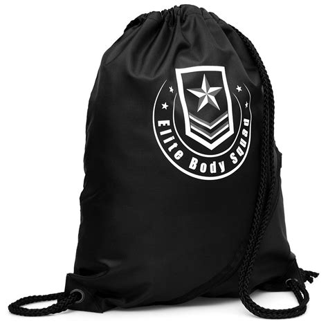 Gym Bag Quality Gym Sack Durable Zipped Front Pocket Elite Body