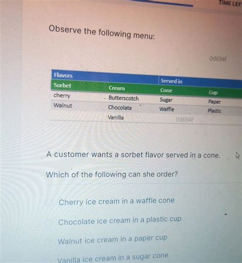 Observe The Following Menu TIME LEF Observe StudyX