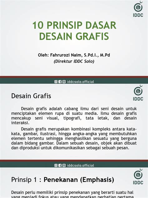 10 Prinsip Dasar Desain Grafis Pdf Karier And Perkembangan Seni
