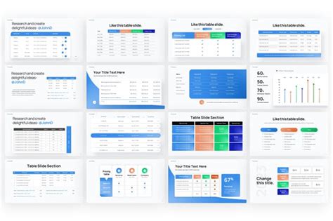 Инфографика слайдов таблицы Шаблон Powerpoint Шаблоны презентаций