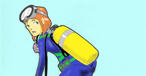 Scuba Diving Wetsuit ダイバー April 16th 2021 Pixiv