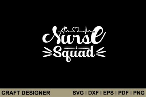 Nurse Squad Svg Printable Cut File Graphic By Craft Designer · Creative