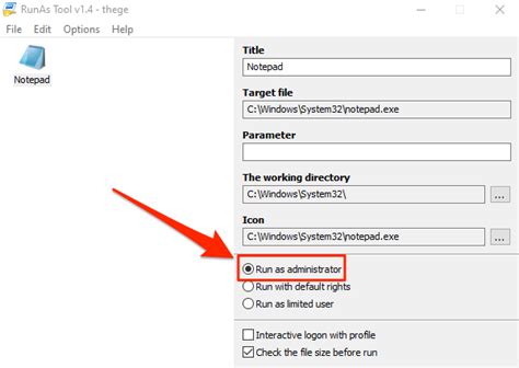 open notepad as admin to avoid “access is denied”