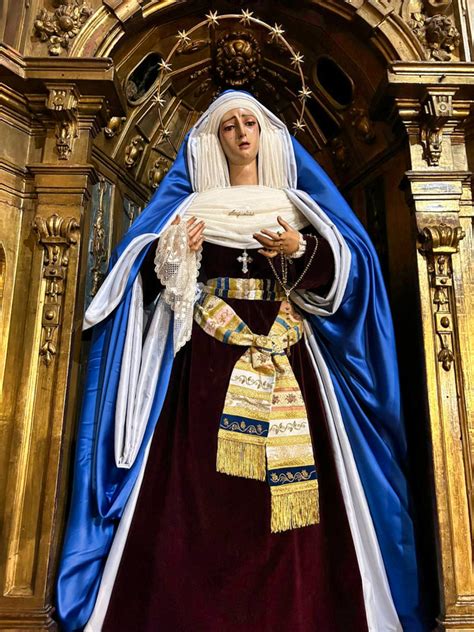 MARÍA SANTÍSIMA DE LAS ANGUSTIAS VISTE DE HEBREA Hermandad de Los Gitanos Madrid